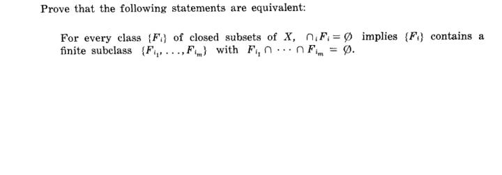Solved Prove that the following statements are equivalent: | Chegg.com