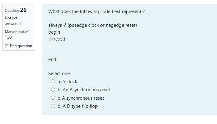 Solved Question 26 What does the following code best | Chegg.com