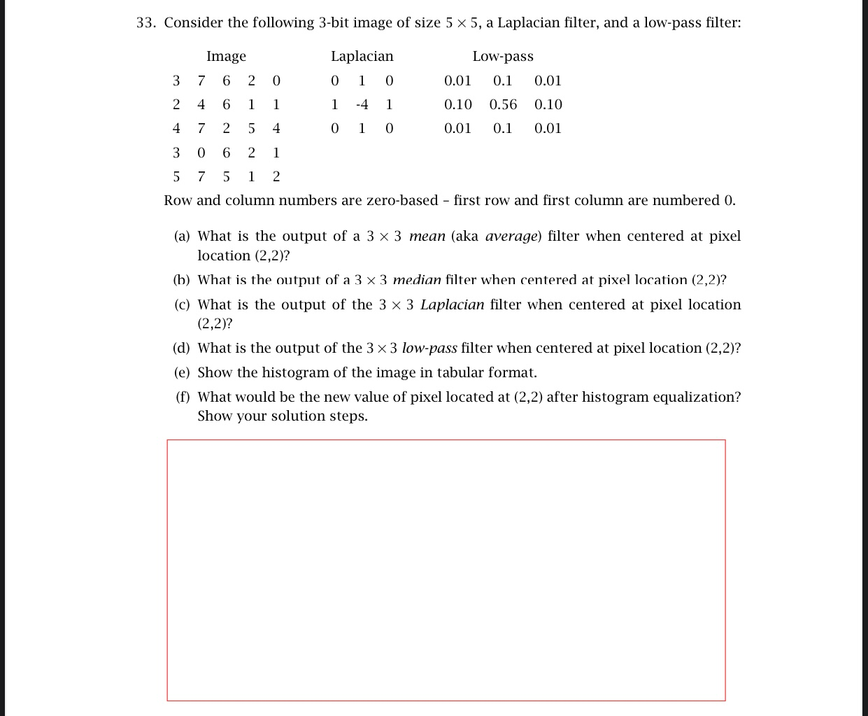 Solved 31. Consider two image subsets S and S2 shown in the | Chegg.com