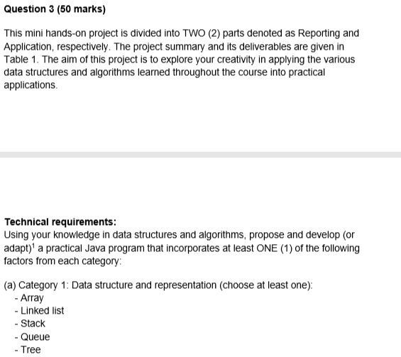 Solved Question 3 (50 marks) This mini hands-on project is | Chegg.com
