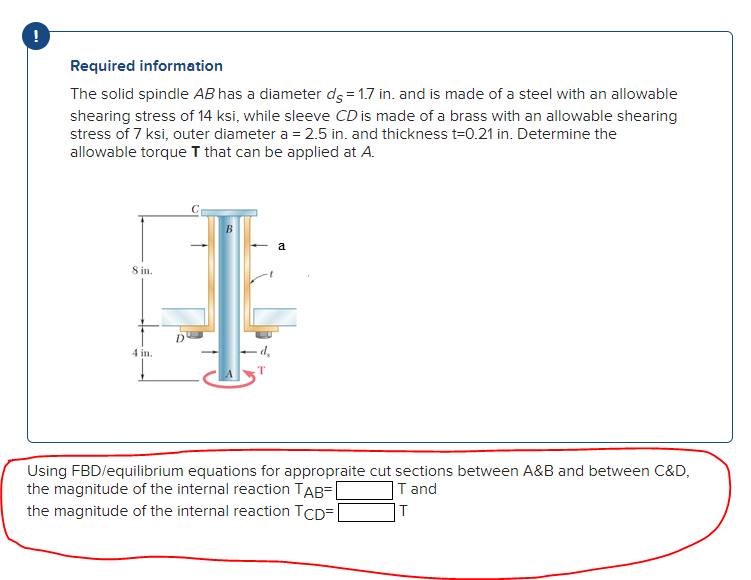 Solved Using FBD/equilibrium equations for appropraite cut | Chegg.com