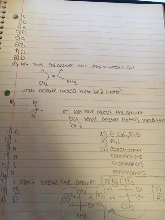 Solved Hi can someone please check my work for me and let me | Chegg.com