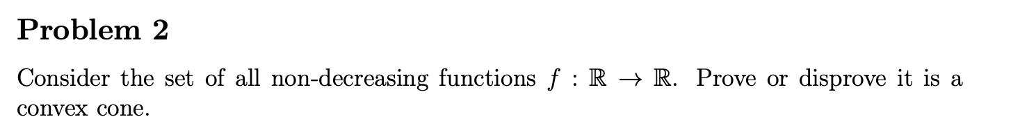 Solved Consider the set of all non-decreasing functions | Chegg.com