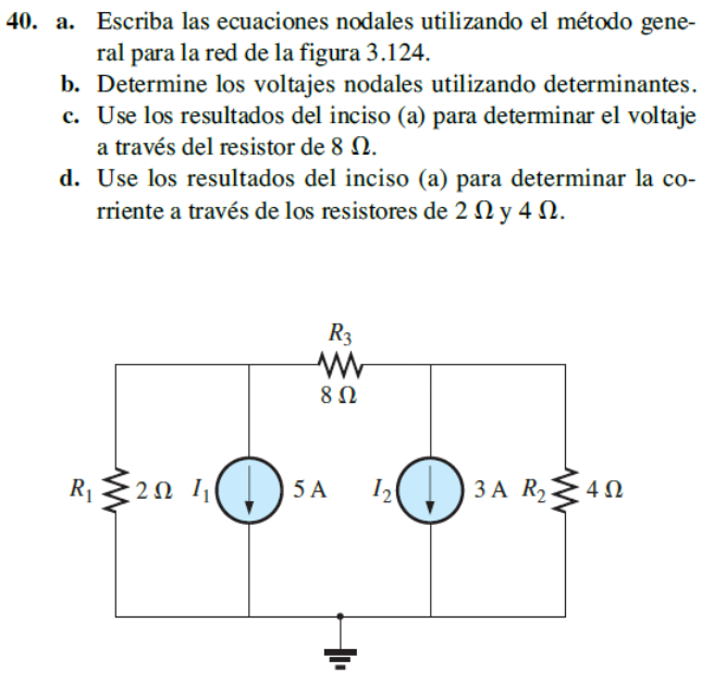 Solved a. ﻿Escriba las ecuaciones nodales utilizando el | Chegg.com