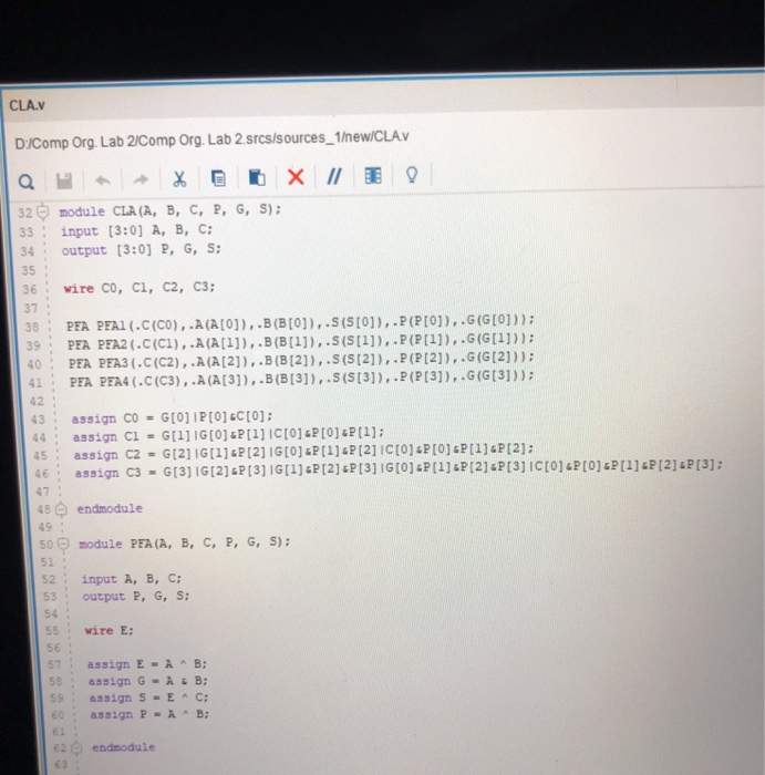 High level block diagram view of 4-bit CLA: Full | Chegg.com