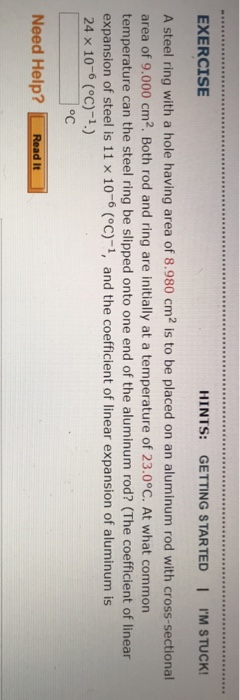 Solved EXERCISE HINTS: GETTING STARTED I IM STUCK A steel | Chegg.com