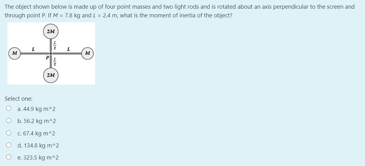 Solved The object shown below is made up of four point | Chegg.com
