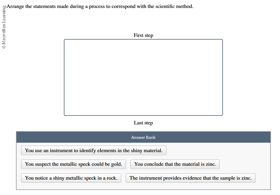 Solved First stepLast stepAnswer BankYou use an instrument | Chegg.com