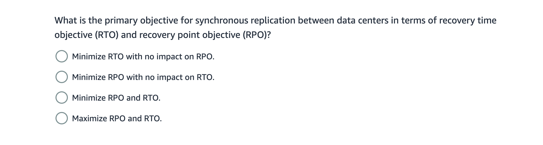 Solved What is the primary objective for synchronous | Chegg.com