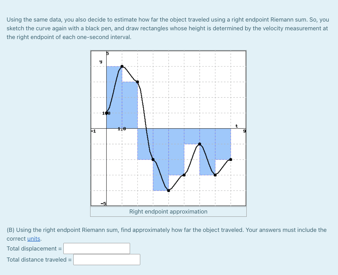 Solved Your task is to estimate how far an object traveled | Chegg.com