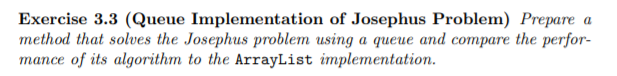 Solved Exercise 33 Queue Implementation Of Josephus 