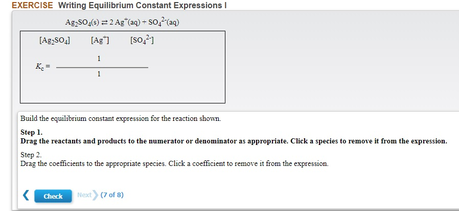 Solved Build the equilibrium constant expression for the | Chegg.com