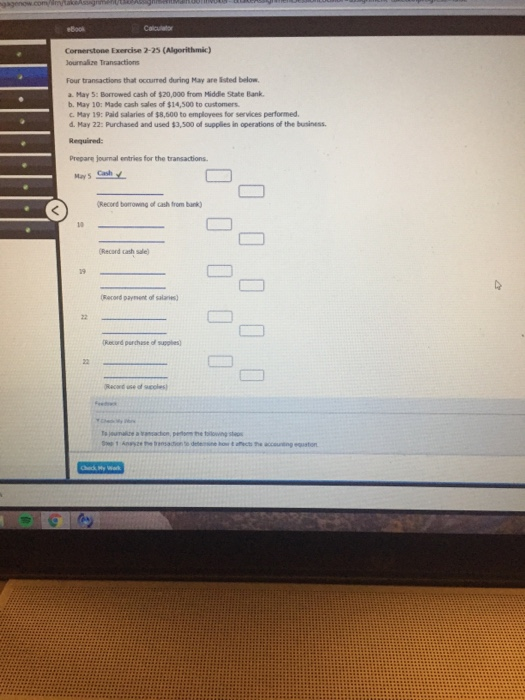 Solved Calculator Cornerstone Exercise 2-25 (Algorithmic) | Chegg.com