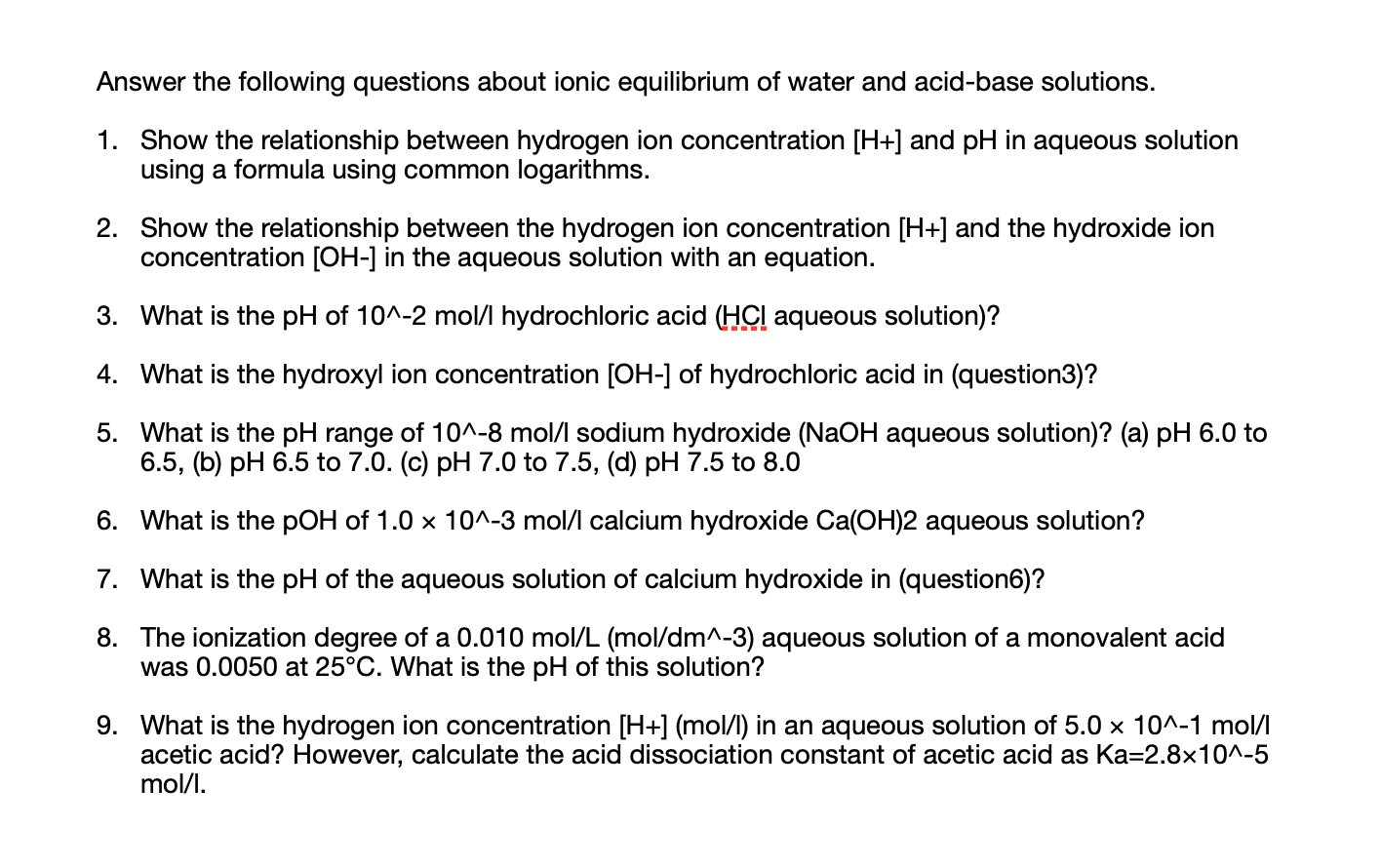 Solved Answer the following questions about ionic | Chegg.com