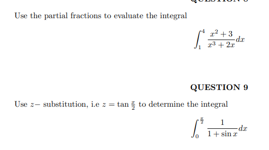 Solved Use the partial fractions to evaluate the integral | Chegg.com