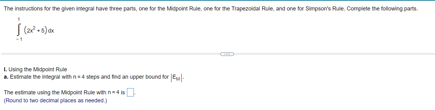 Solved The instructions for the given integral have three | Chegg.com