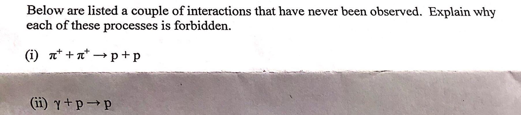Solved Below are listed a couple of interactions that have | Chegg.com