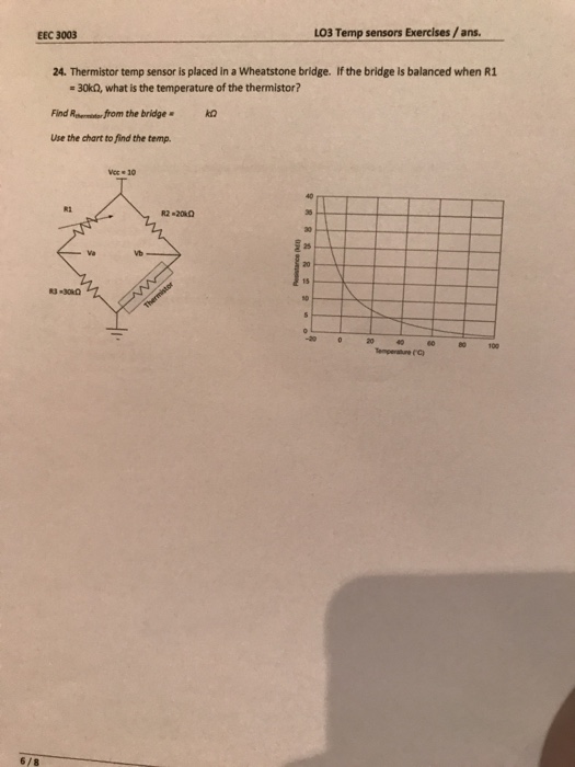 Solved EEC 3003 LO3 Temp sensors Exercises /ans. 24. | Chegg.com