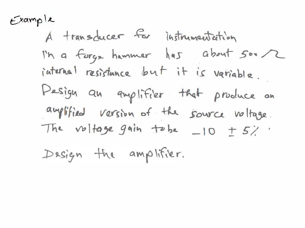 Solved Example A transducer for instrumentation in a forge | Chegg.com