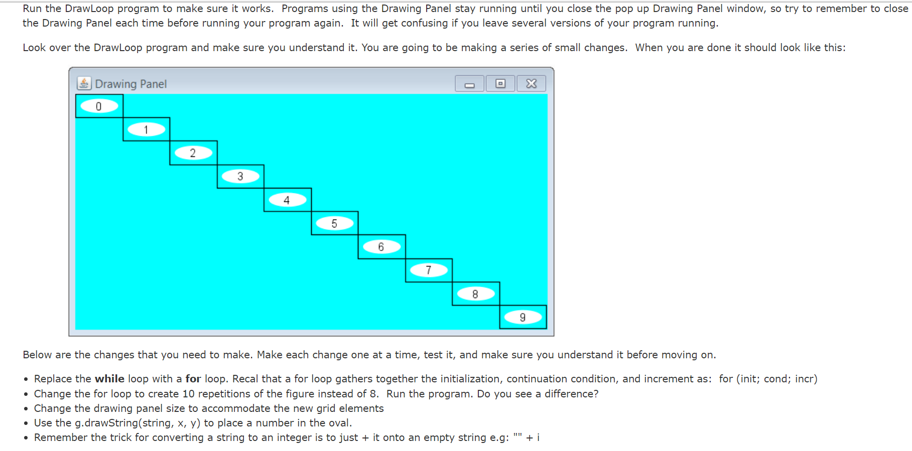 In this lab you will work with for loops to create | Chegg.com
