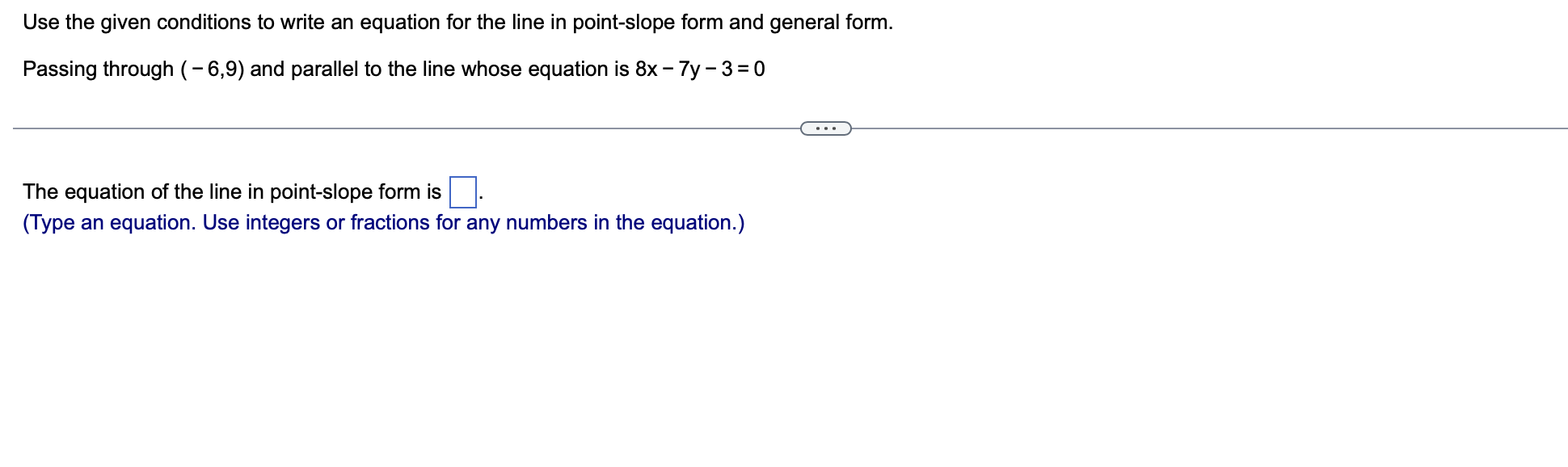 Solved Use the given conditions to write an equation for the | Chegg.com