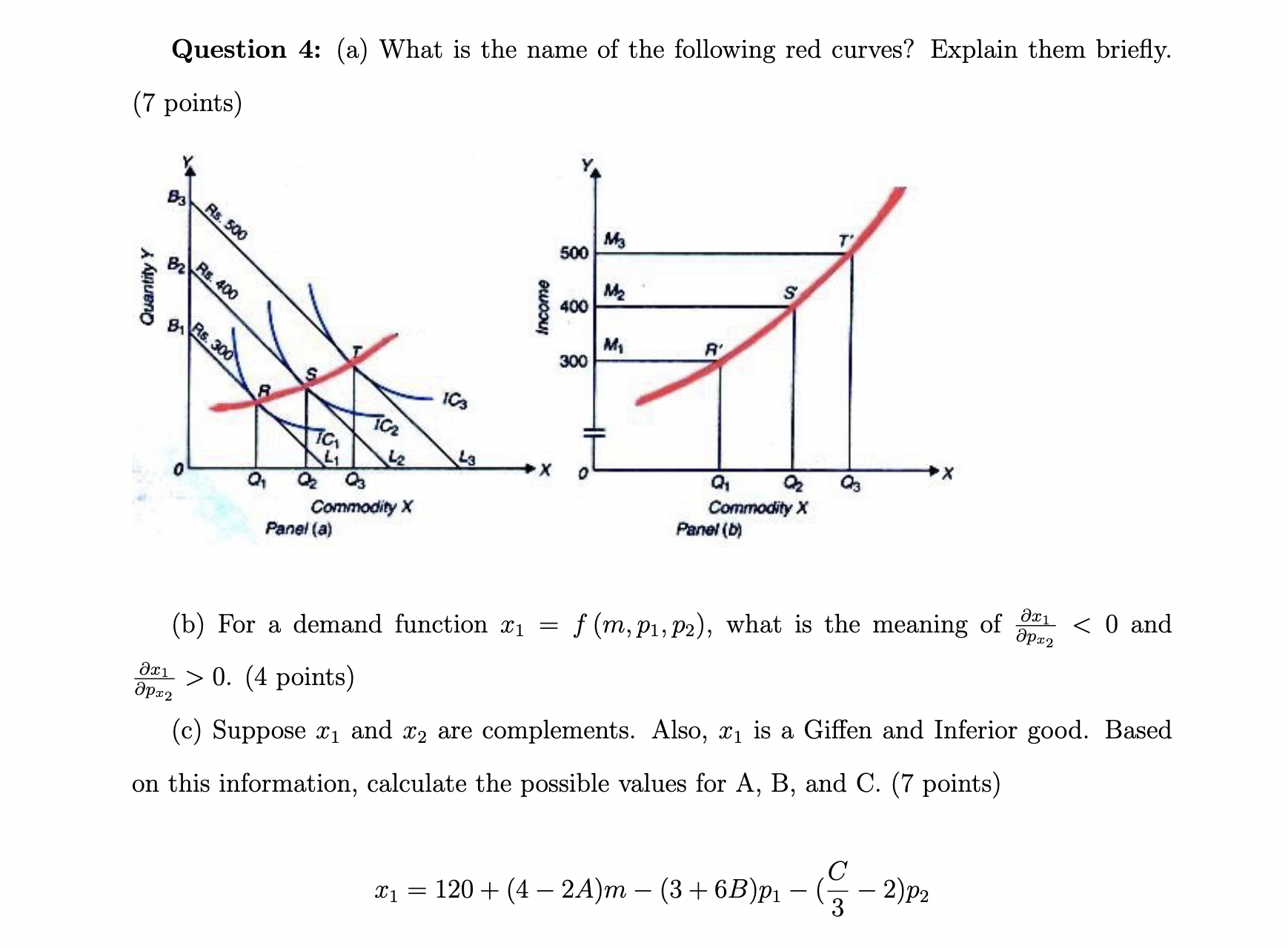 Question 4: (a) What is the name of the following red | Chegg.com