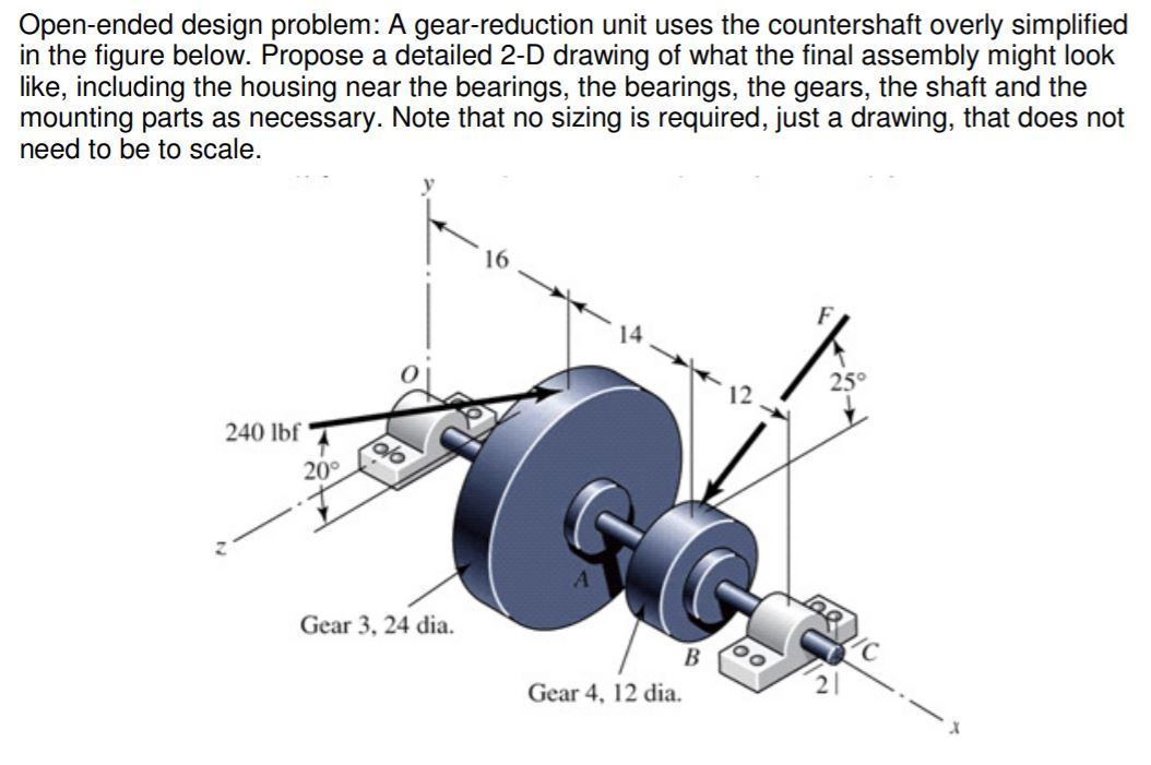 Solved Open-ended design problem: A gear-reduction unit uses | Chegg.com