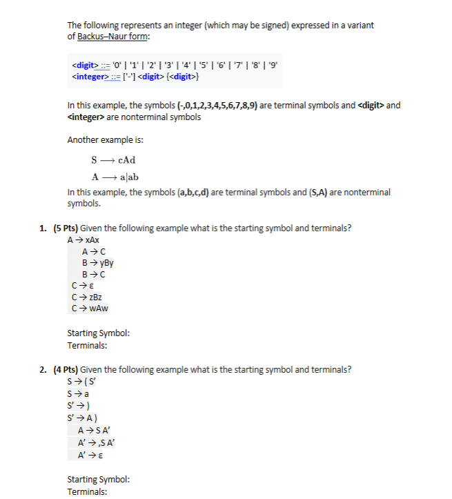 [Solved]: The following represents an integer (which may b