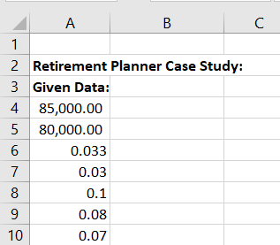 A5 A8 RETIREMENT PLANNER CASE STUDY This case study | Chegg.com