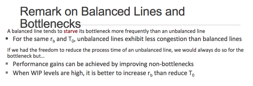 Solved Remark on Balanced Lines and Bottlenecks A balanced | Chegg.com