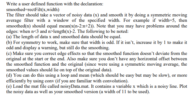 Solved Write a user defined function with the declaration: | Chegg.com