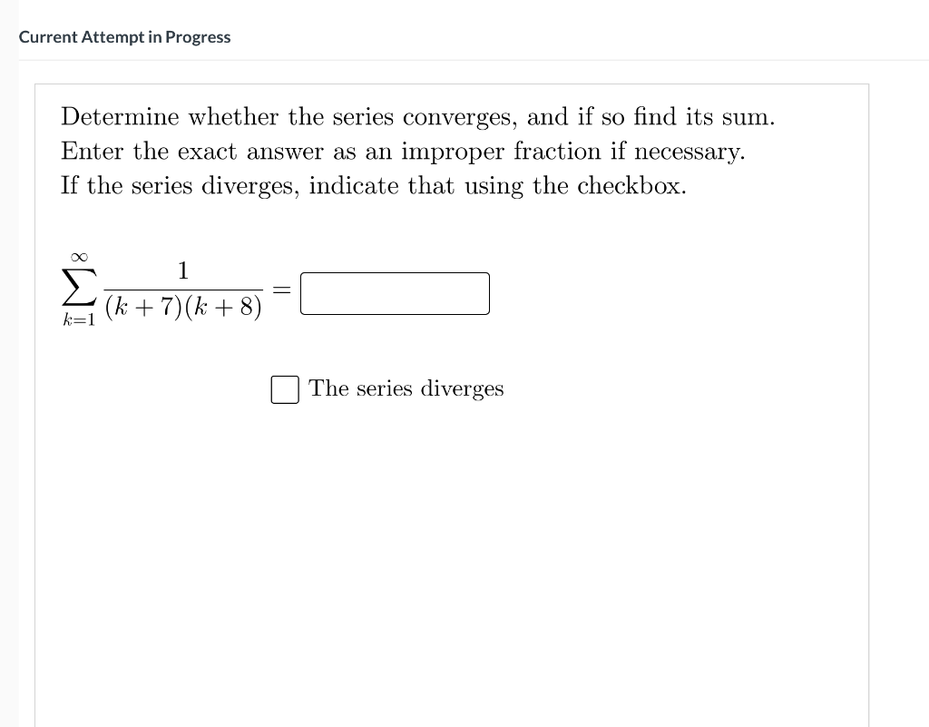 Solved Current Attempt in Progress Determine whether the | Chegg.com