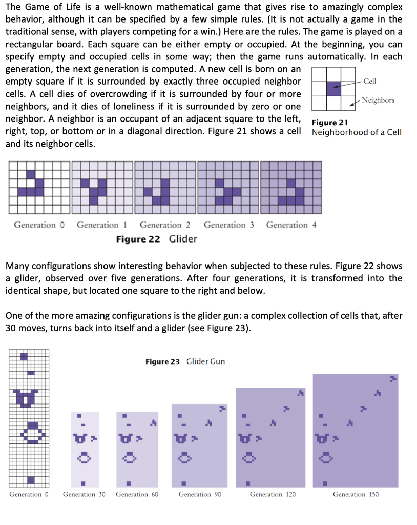 The Game of Life is a well-known mathematical game | Chegg.com