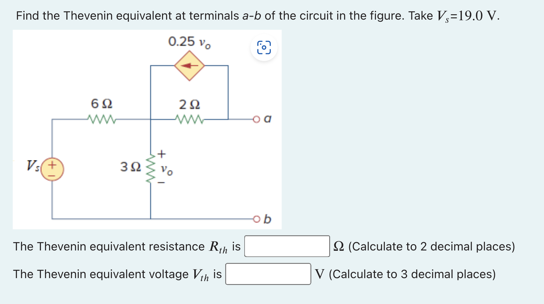 Solved Find the Thevenin equivalent at terminals a−b of the | Chegg.com Solved Find the Thevenin equivalent at terminals a−b of the | Chegg.com
