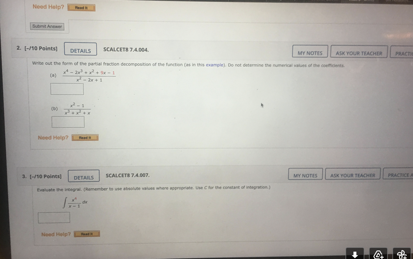 Solved Need Help Read It Submit Answer 2 10 Points Chegg