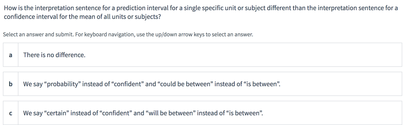 Solved How is the interpretation sentence for a prediction | Chegg.com