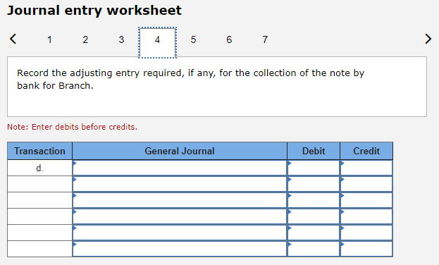 Solved Journal entry worksheet Record the adjusting entry | Chegg.com