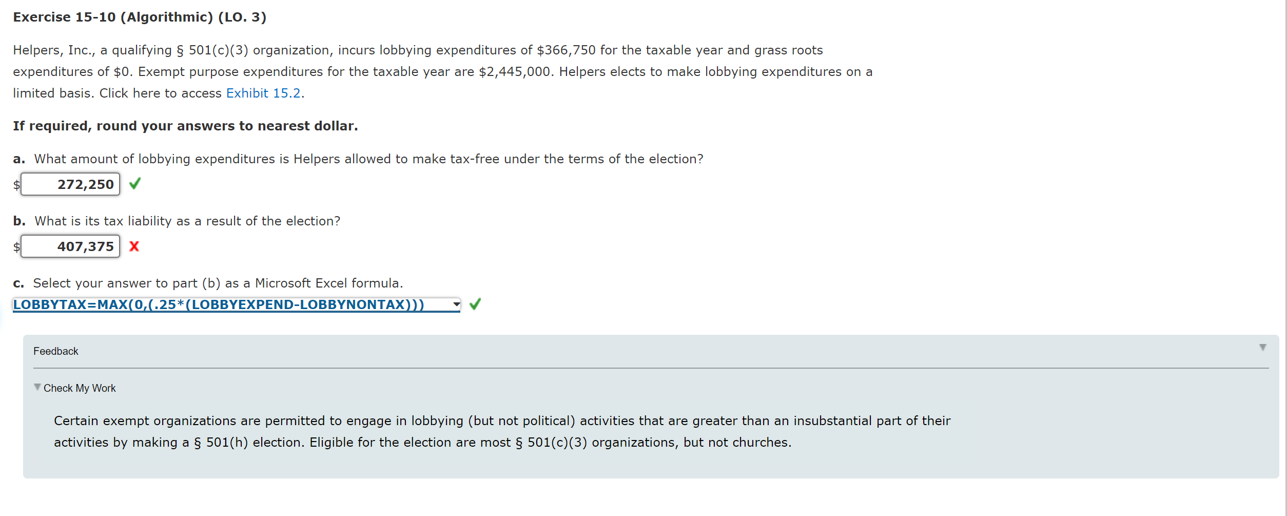 Exercise 15-10 (Algorithmic) (LO. 3) Helpers, Inc., a | Chegg.com