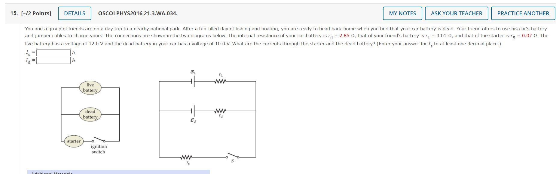 Solved Is=Id=AA | Chegg.com