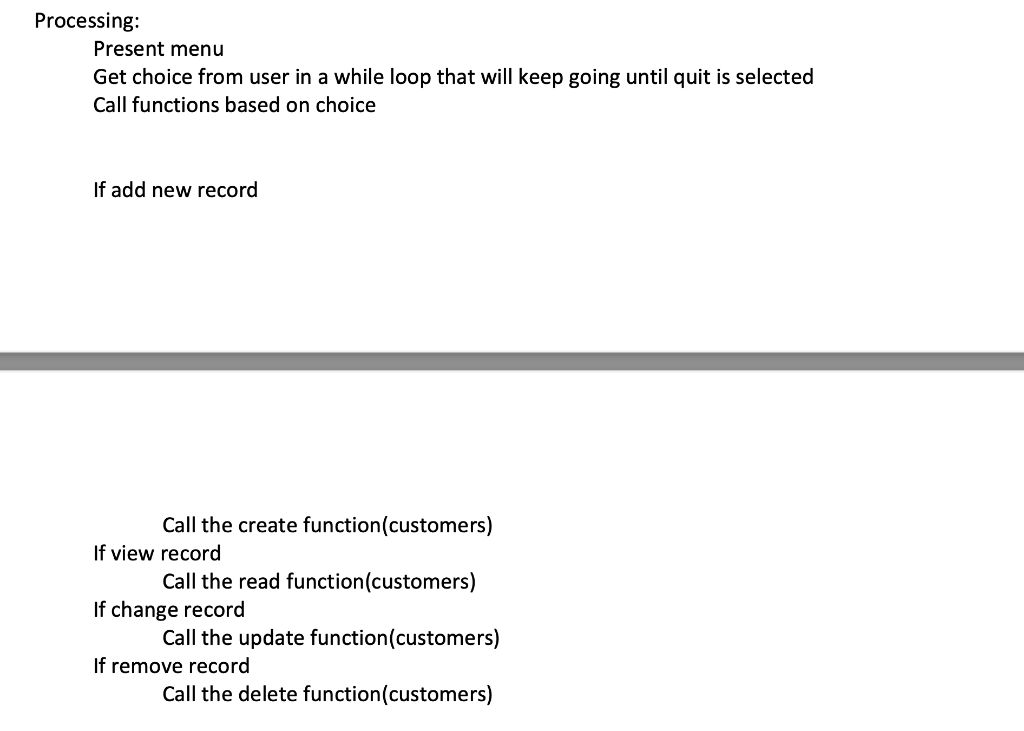 Solved Lesson Objective(s): Write a CRUD - Create, Read, | Chegg.com