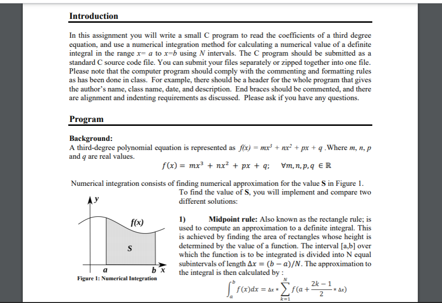 Introduction In this assignment you will write a | Chegg.com