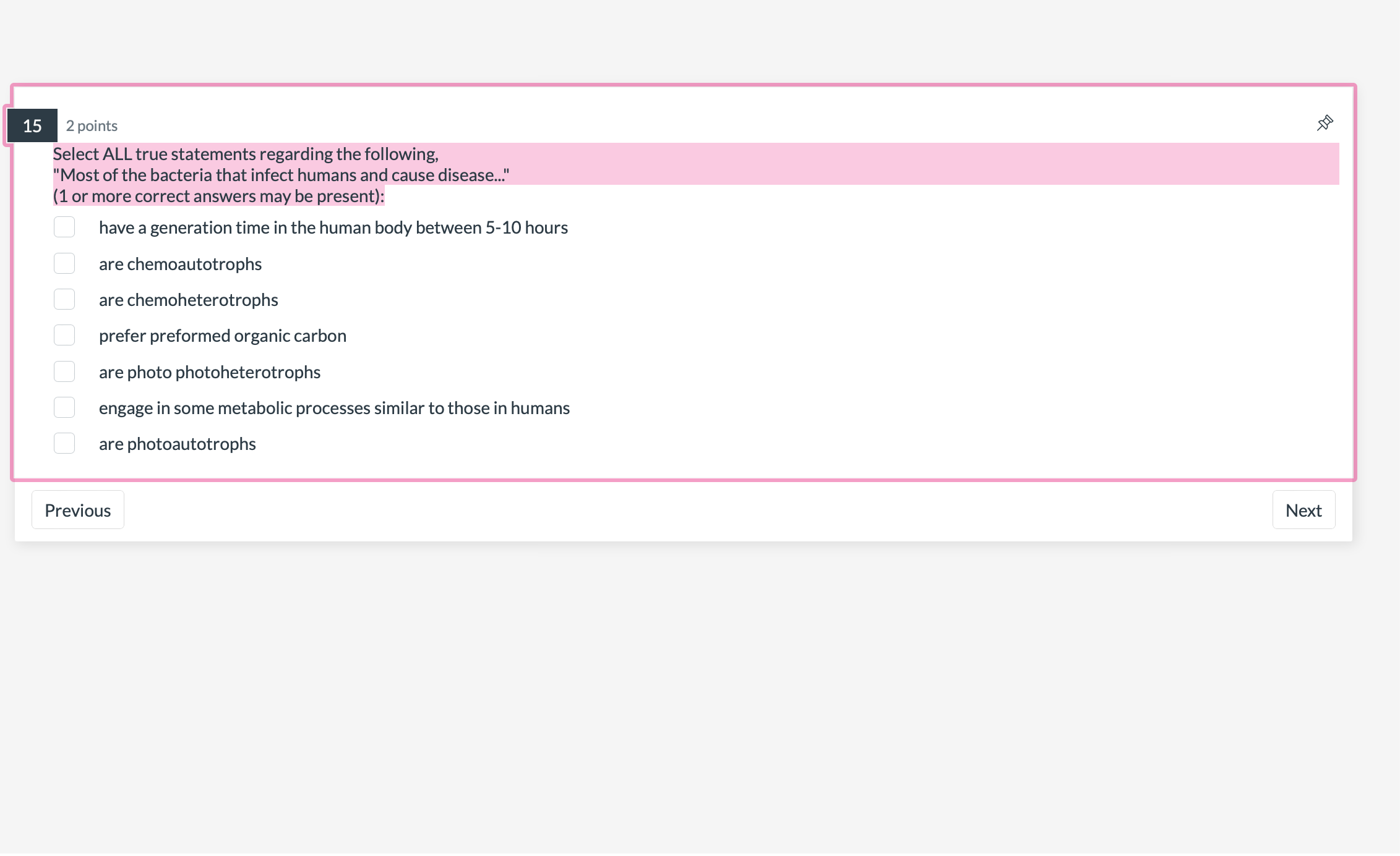 Solved Select ALL true statements regarding the | Chegg.com