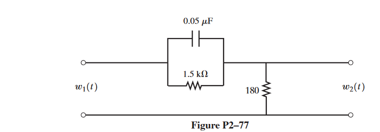 Solved 2-77 Given the filter shown in Fig. P2-77, where | Chegg.com Solved 2-77 Given the filter shown in Fig. P2-77, where | Chegg.com