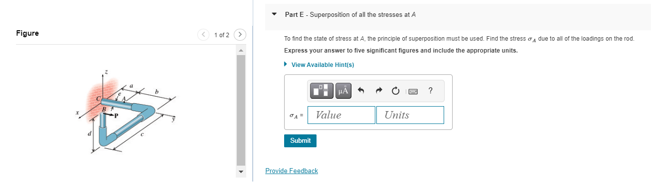 Solved Part C - Stress due to the normal force To find the | Chegg.com