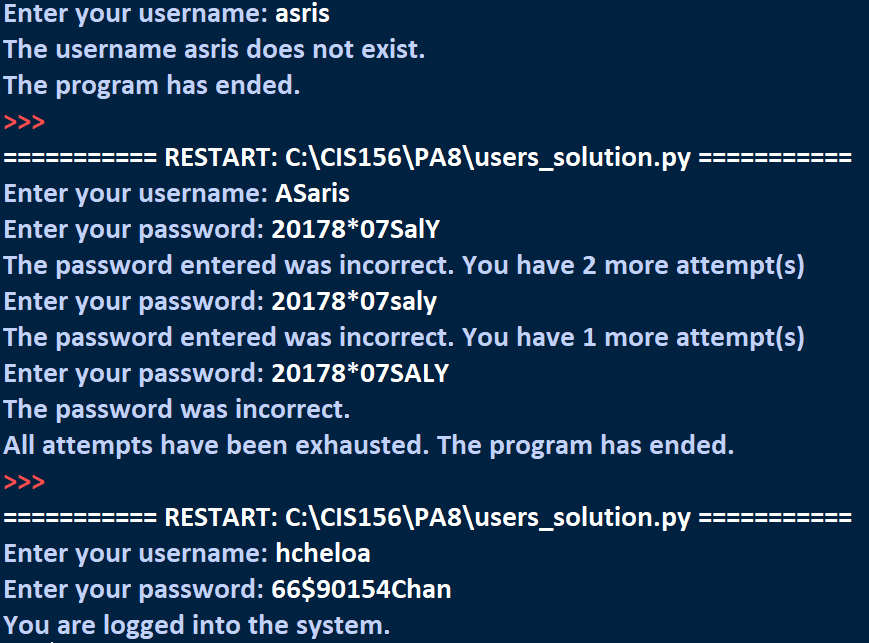 Solved In Python When Prompting The User You Must Always 5836