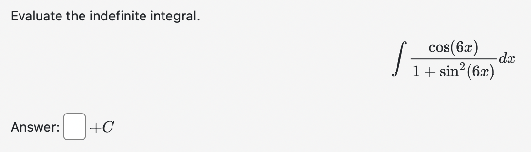 Solved Evaluate the indefinite integral. | Chegg.com
