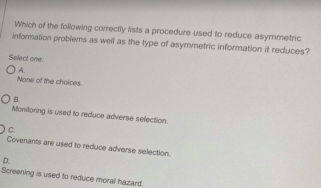Solved Which of the following correctly lists a procedure | Chegg.com
