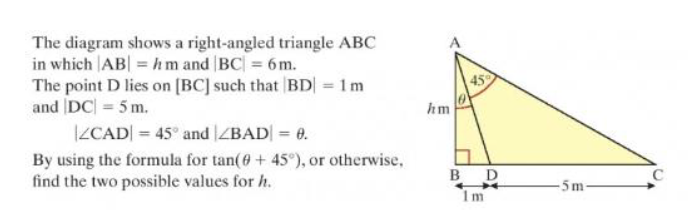Solved The diagram shows a right-angled triangle ABC in | Chegg.com