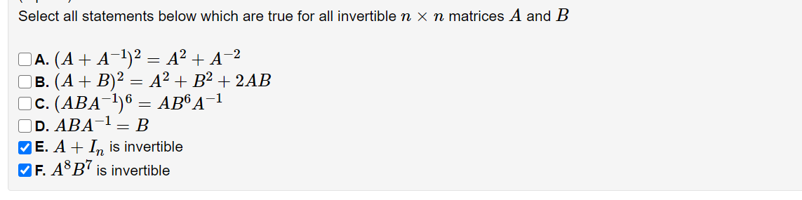 Solved Select all statements below which are true for all | Chegg.com