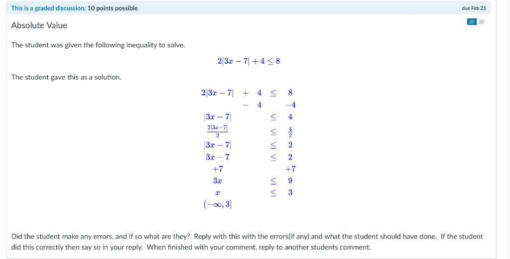 Solved This is a graded discussion: 10 points possible due | Chegg.com